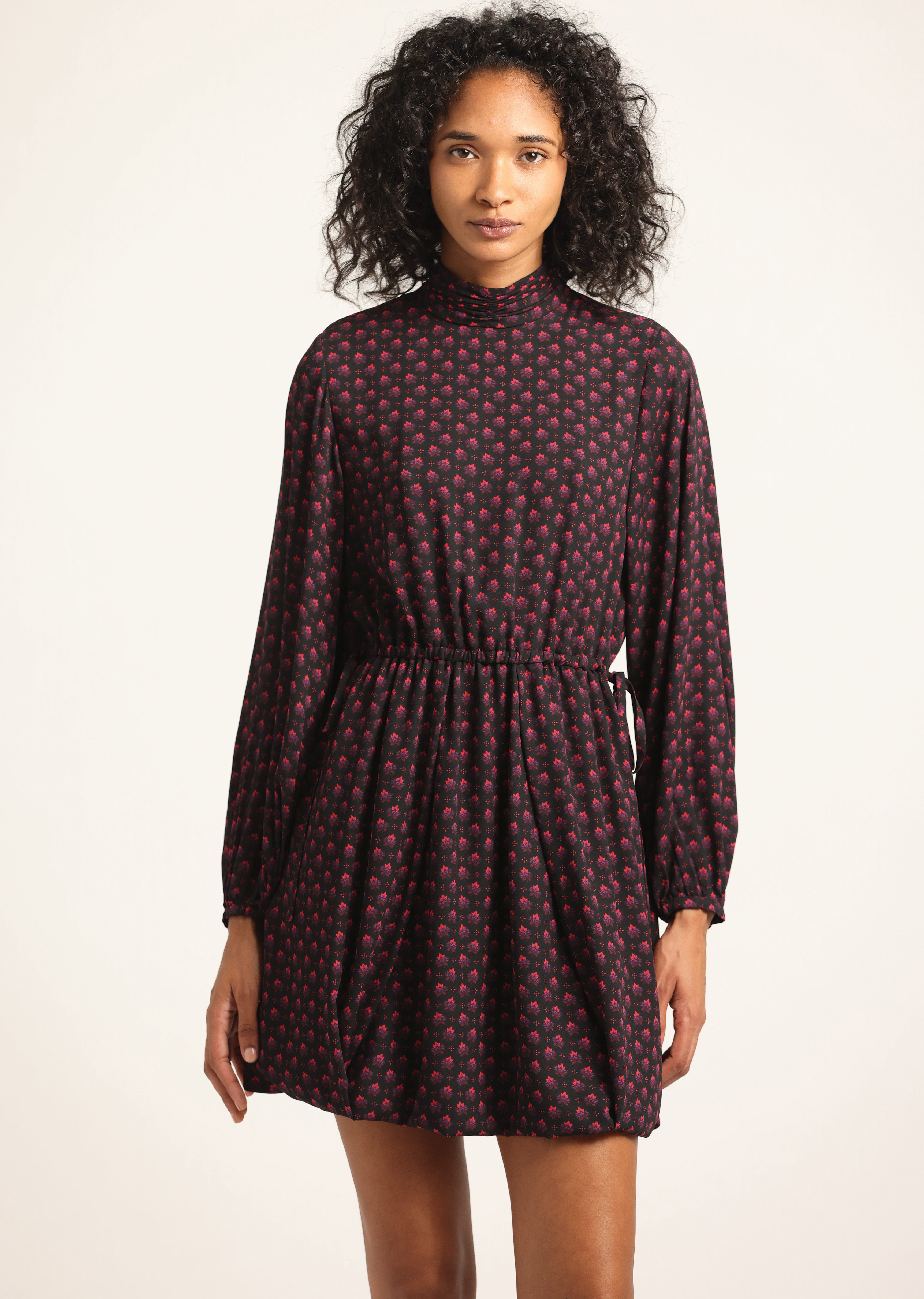 Alex Bubble Hem Dress - Geo Star Black Multi – Derek Lam